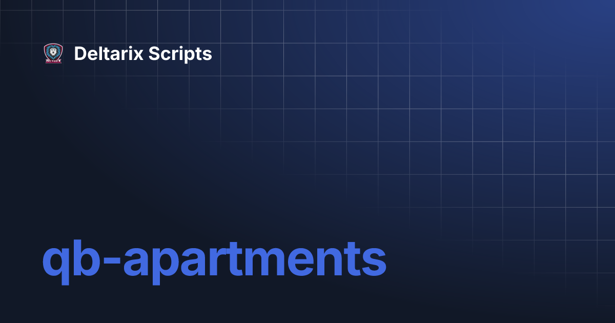 qb-apartments | Deltarix Scripts
